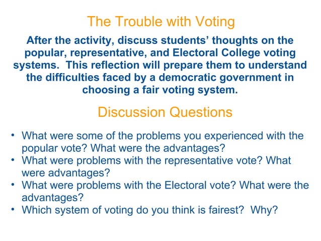 The Electoral College Part I | PPT