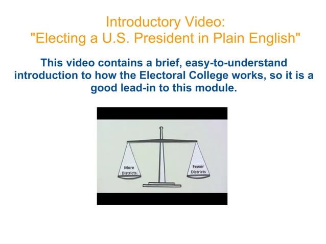 The Electoral College Part I | PPT