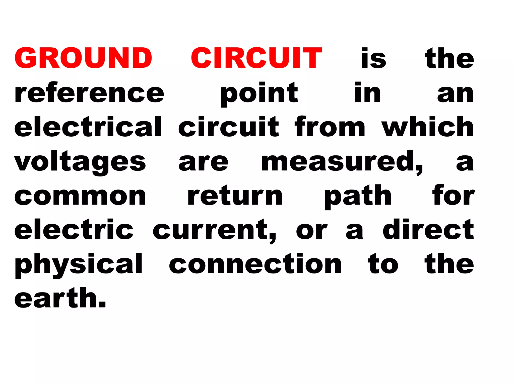 T he electric circuit term | PPT