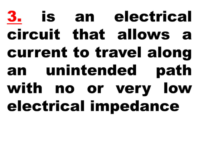 T he electric circuit term | PPT
