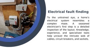 The Electrician and the Art of Electrical Fault Finding | PPT