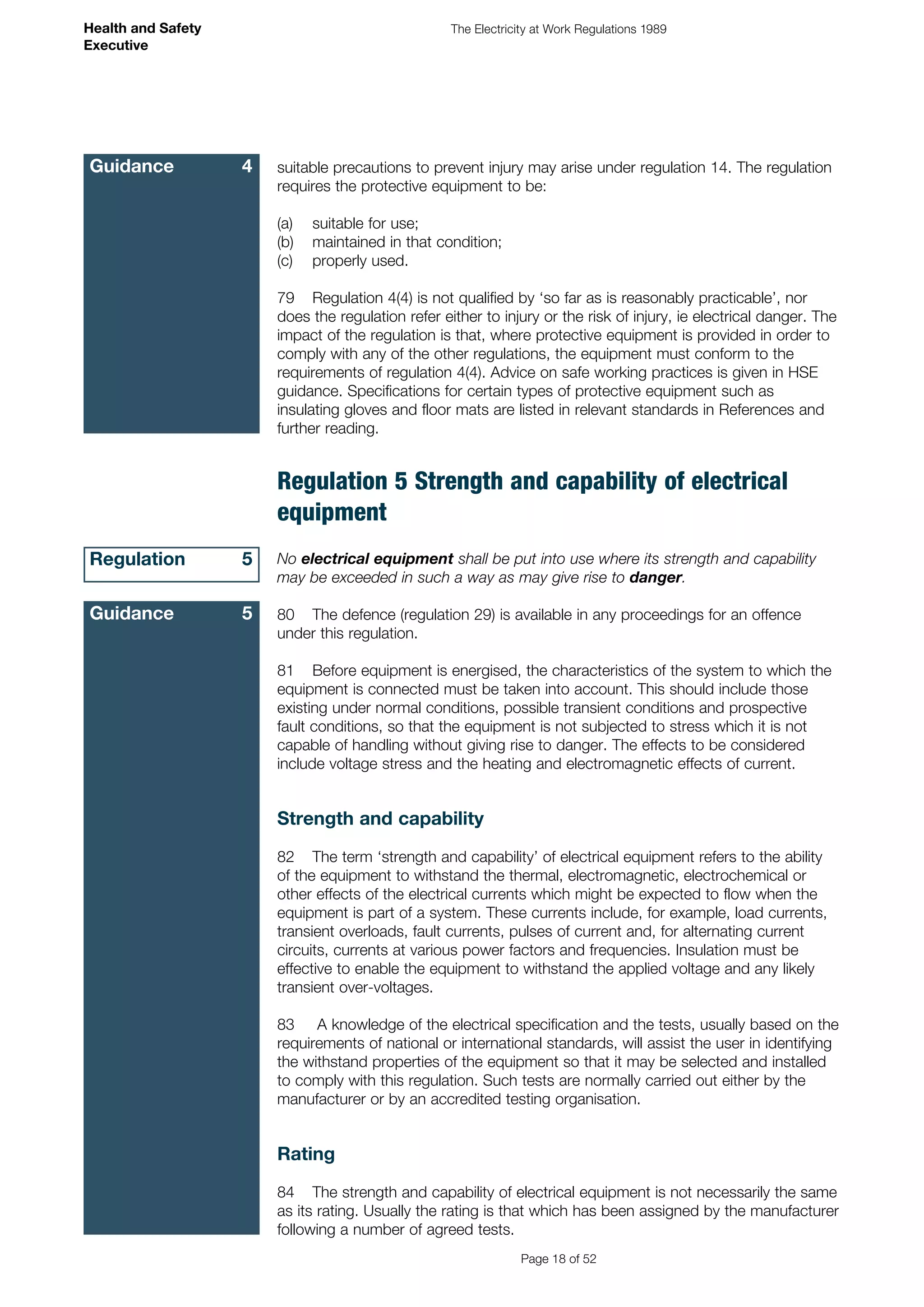 The electricity at work reg 1989 | PDF