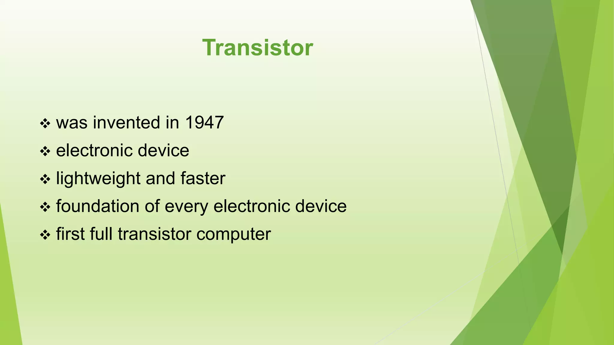 The Electronic Period | PPTX