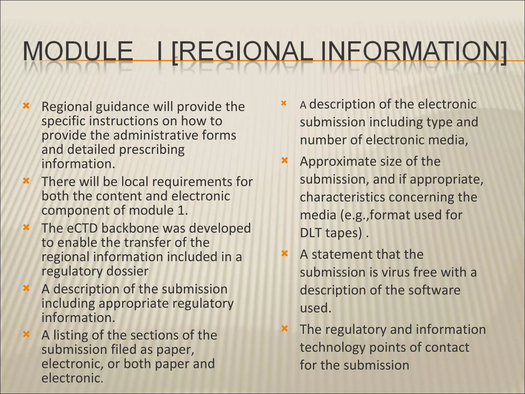 The Electronic Regulatory Submission | PPT