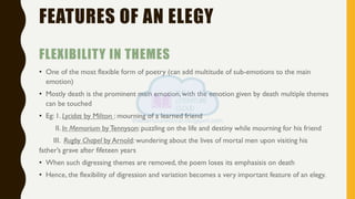 The elegy | PDF