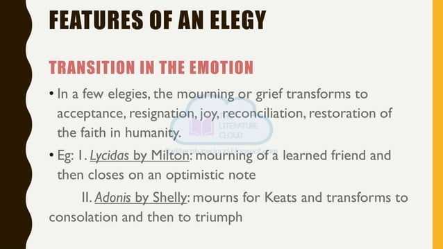 The elegy | PDF