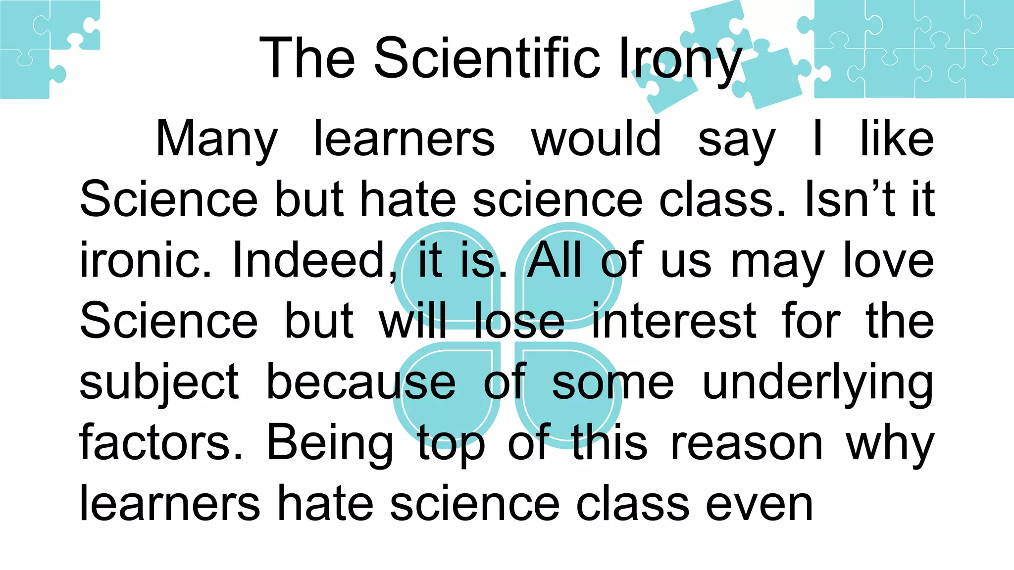 The elementary science curriculum | PPTX