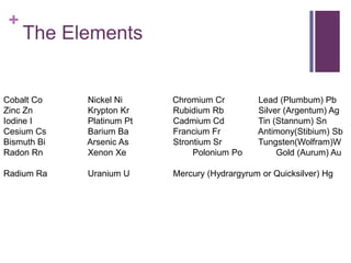 The elements | PPTX