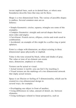 The Elements and Principles of Design A Guide to Design Term.docx