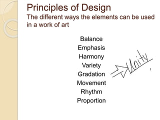The elements and principles of design best | PPTX