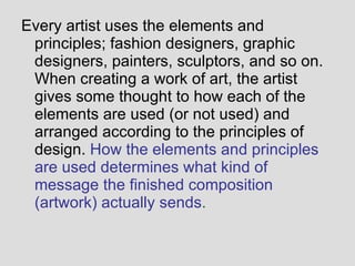 The elements n_principles_of_design new powerpoint with artists works | PPT