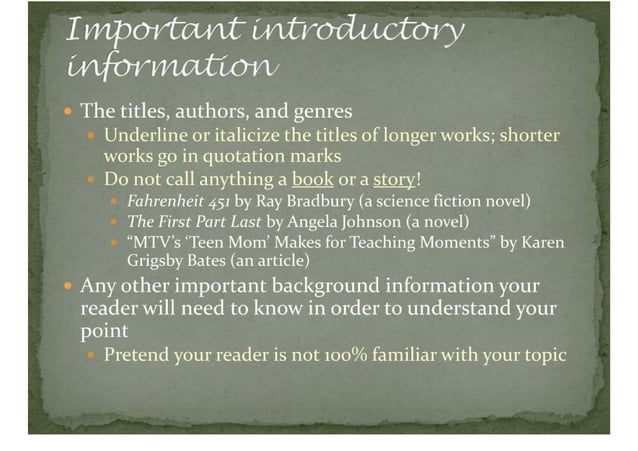 The Elements Of An Essay | PPT