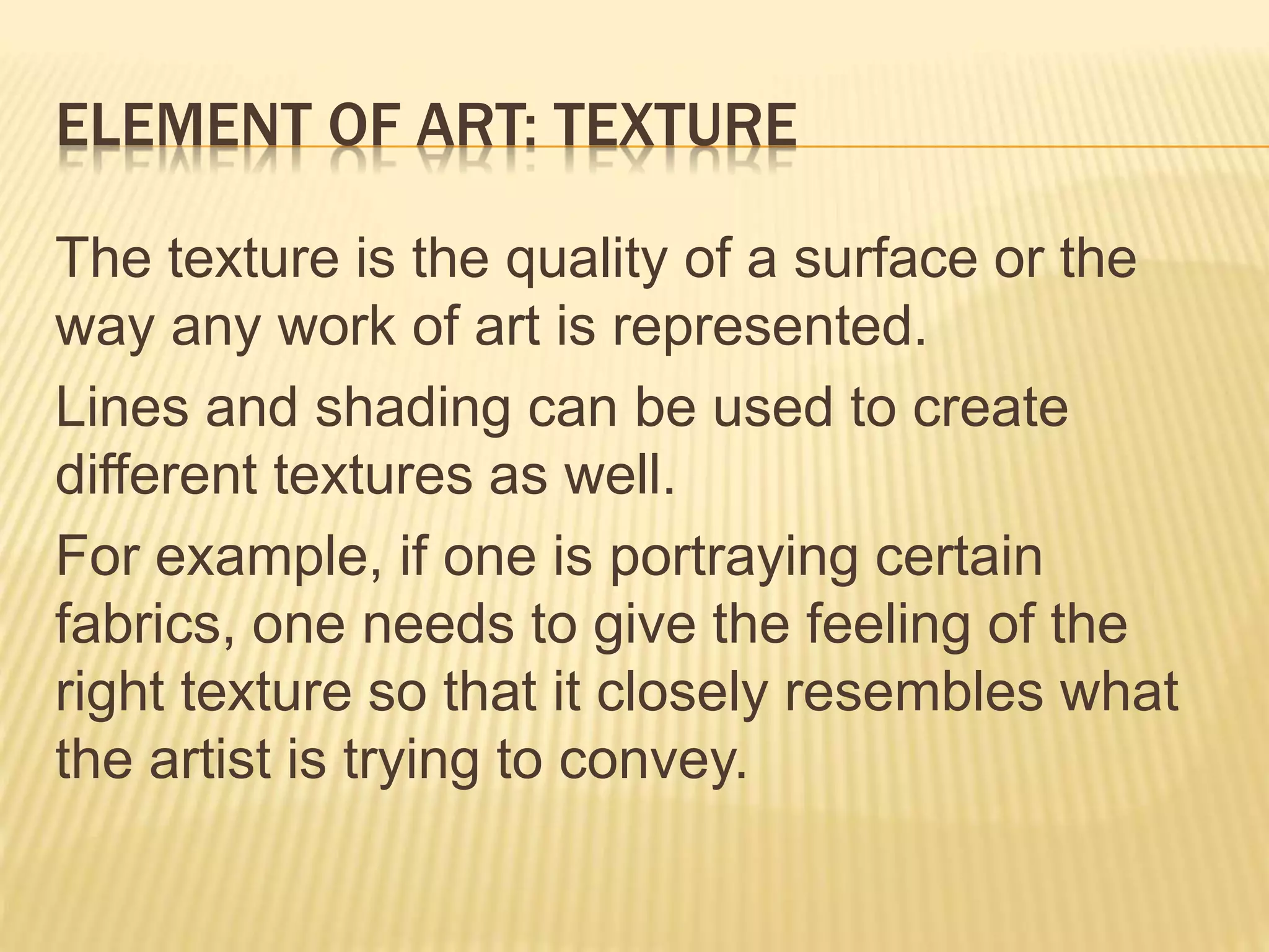 The Elements of Art | PPTX