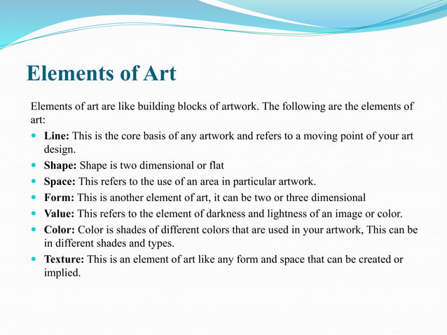 The Elements Of Art | PPT