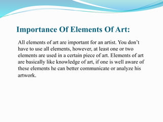 The Elements Of Art | PPTX