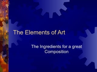 Elements and Principles of art presentations | PPT