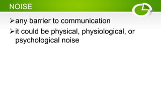 The elements of communication | PPTX