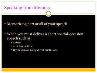 The Elements Of Delivering A Successful Speech | PPT