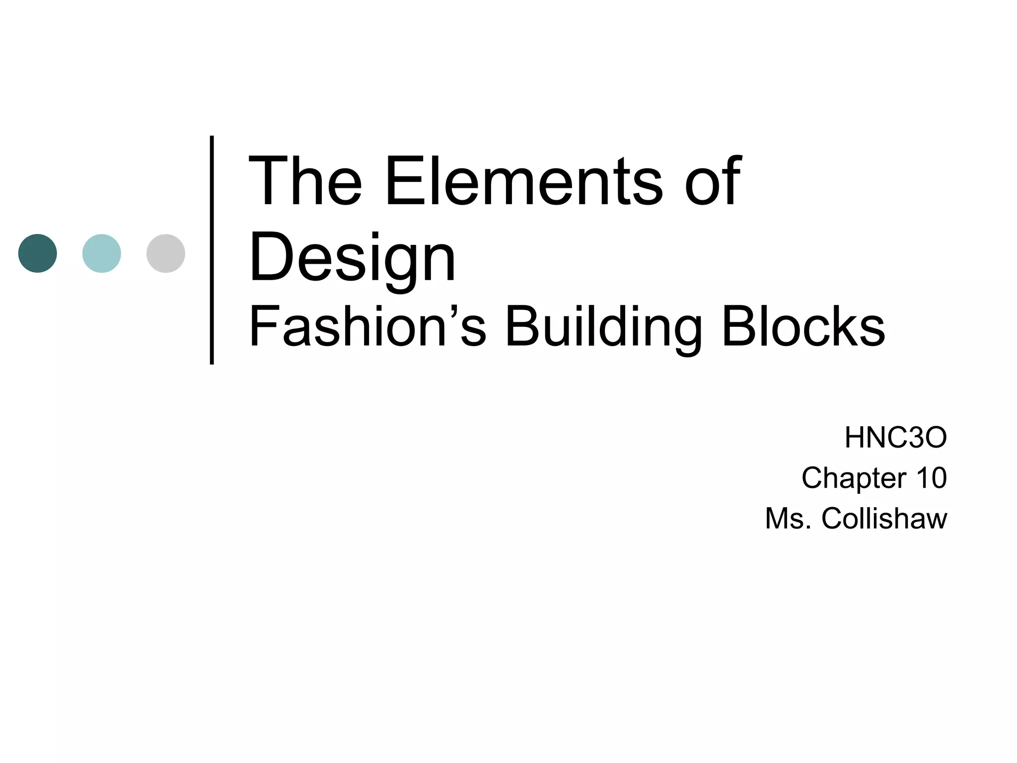 The Elements of Design | PPT