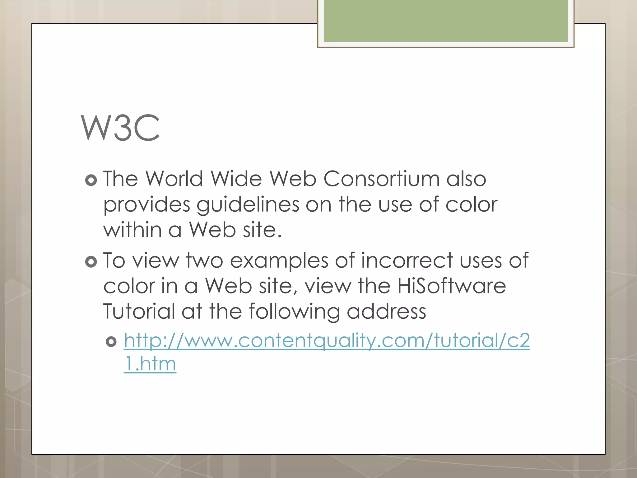 The Elements of Design - Color | PPTX | Web Development | Internet