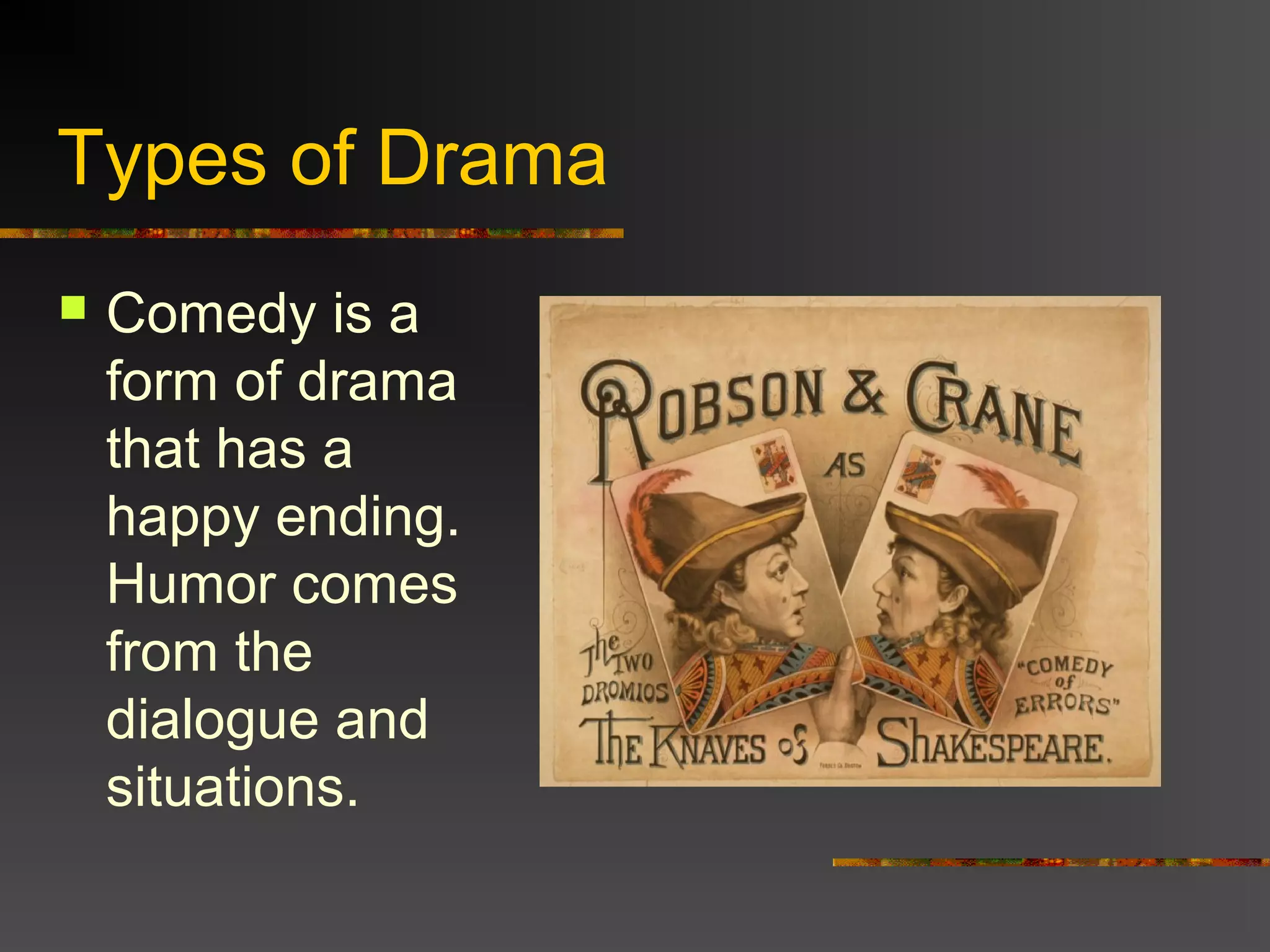 The elements of drama | PPT