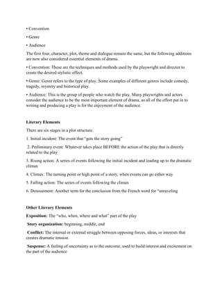 The elements of drama | PDF