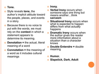 The elements of fiction | PPTX
