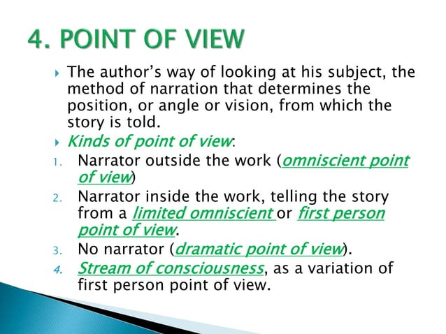 The elements of fiction | PPT