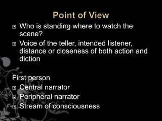 The Elements of Fiction - An Overview | PPTX