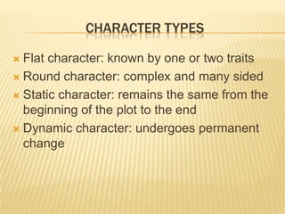 The Elements Of Fiction Notes | PPTX