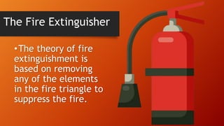 THE ELEMENTS OF FIRE TRIANGLE Disaster r | PPTX