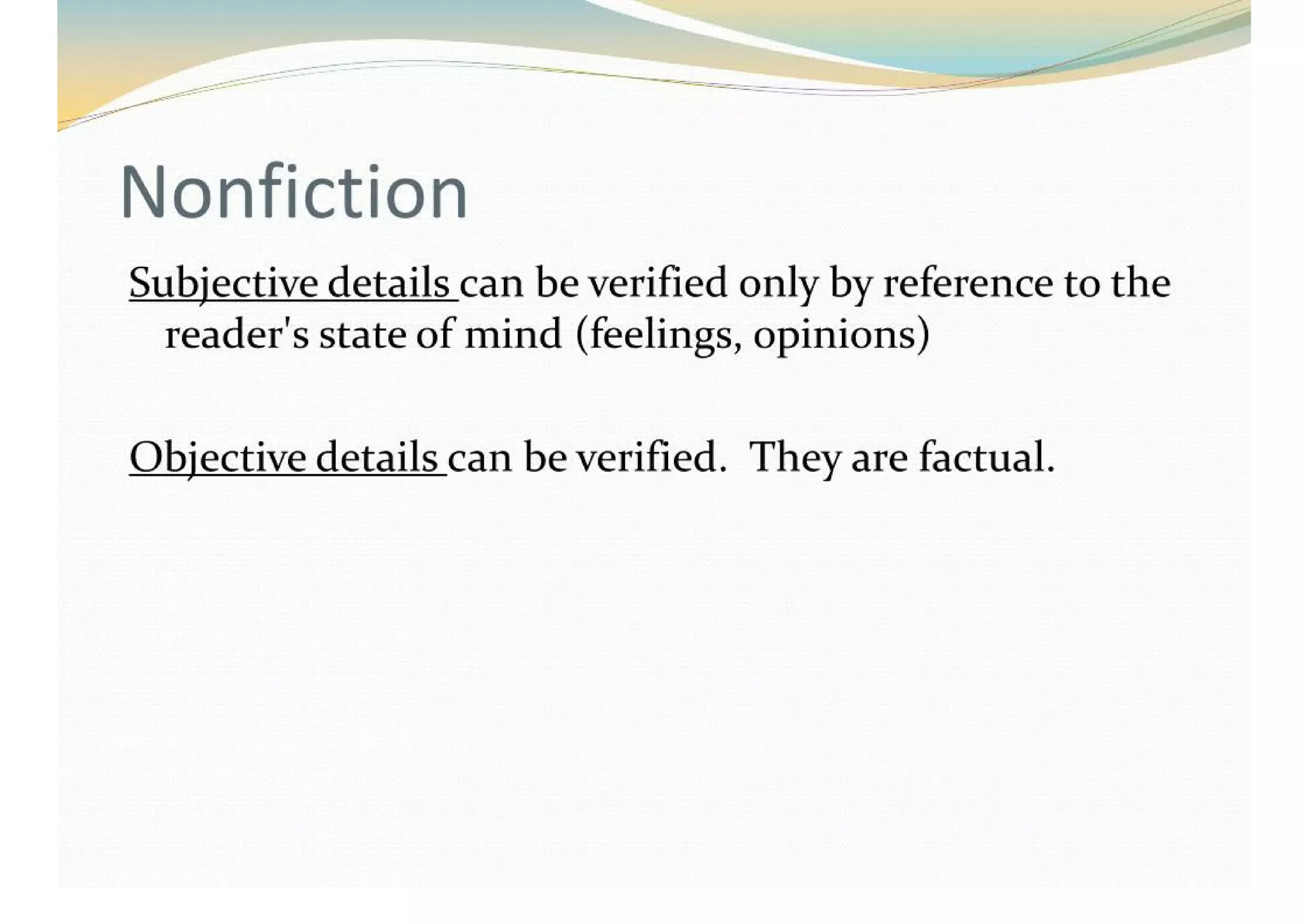 The Elements Of Nonfiction Biography & Autobiography | PDF