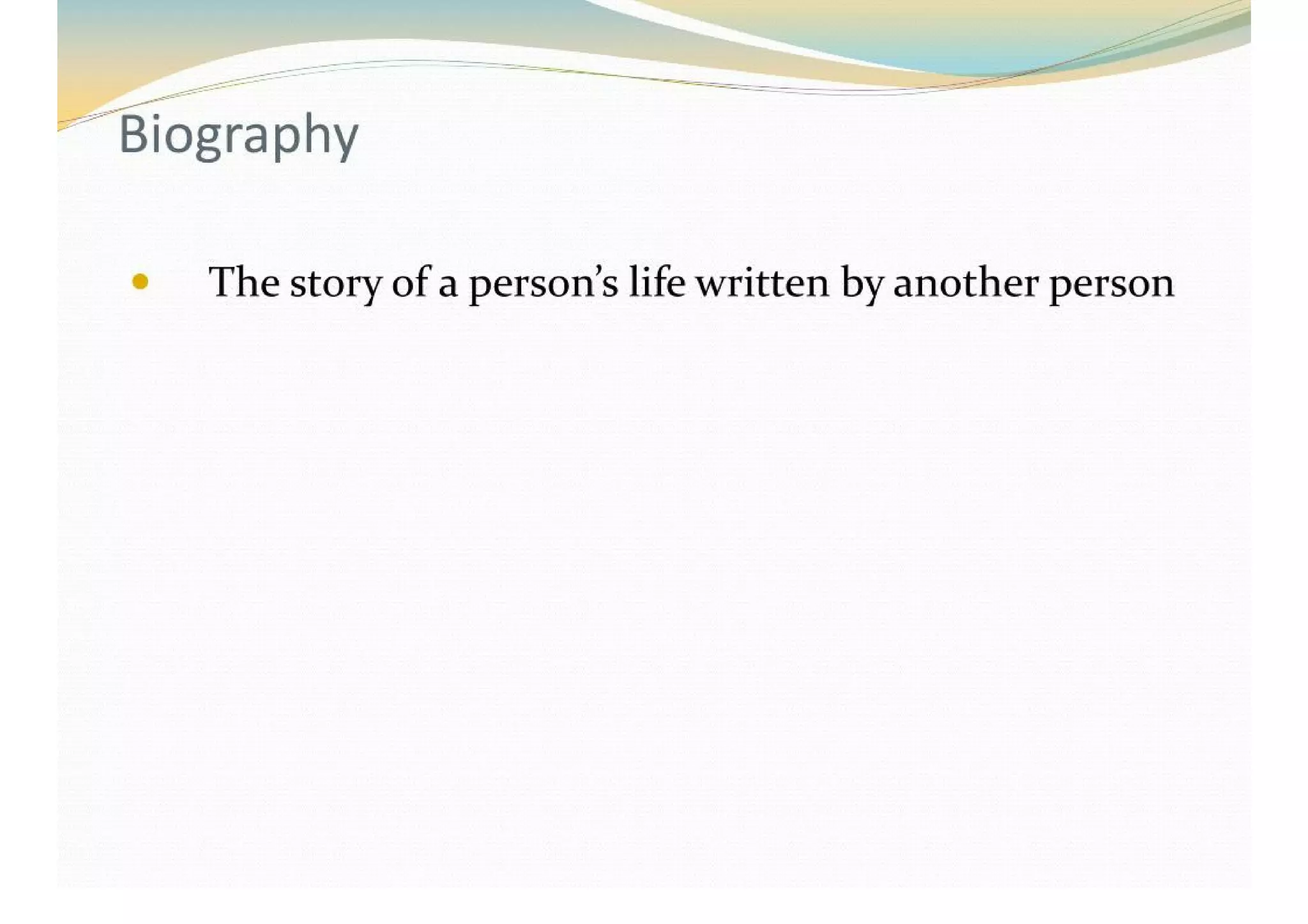 The Elements Of Nonfiction Biography & Autobiography | PDF