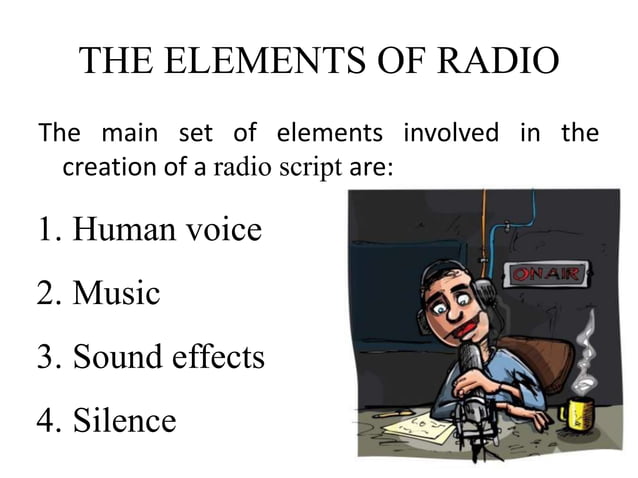 The Elements Of Radio | PPTX | World/International Music | Music
