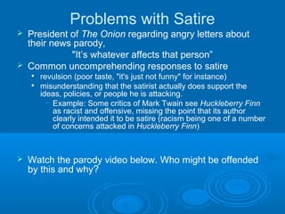 The elements of satire powerpoint online | PPT