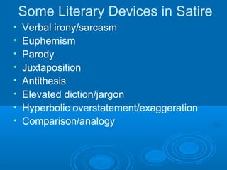 The elements of satire powerpoint online | PPT