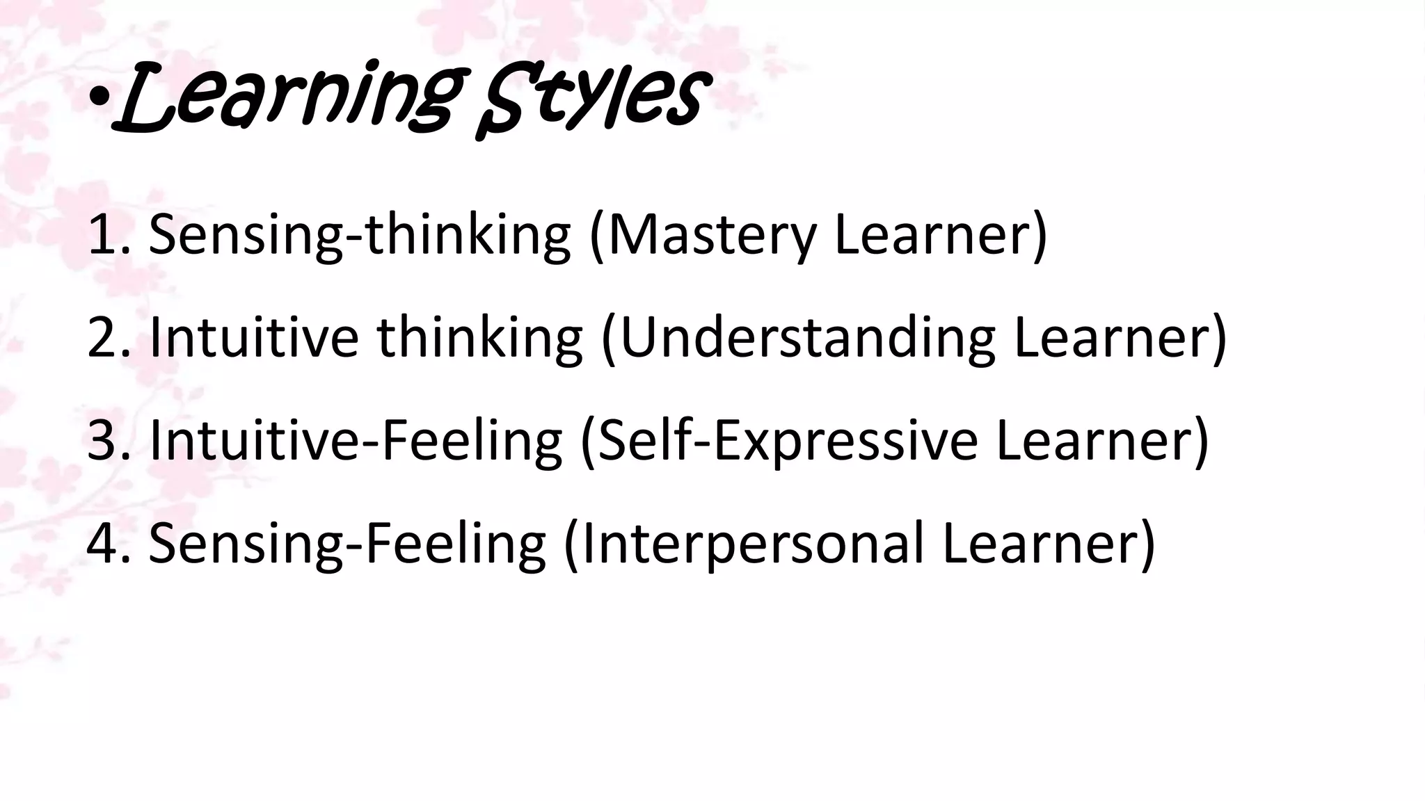 The elements of teaching and learning | PPTX