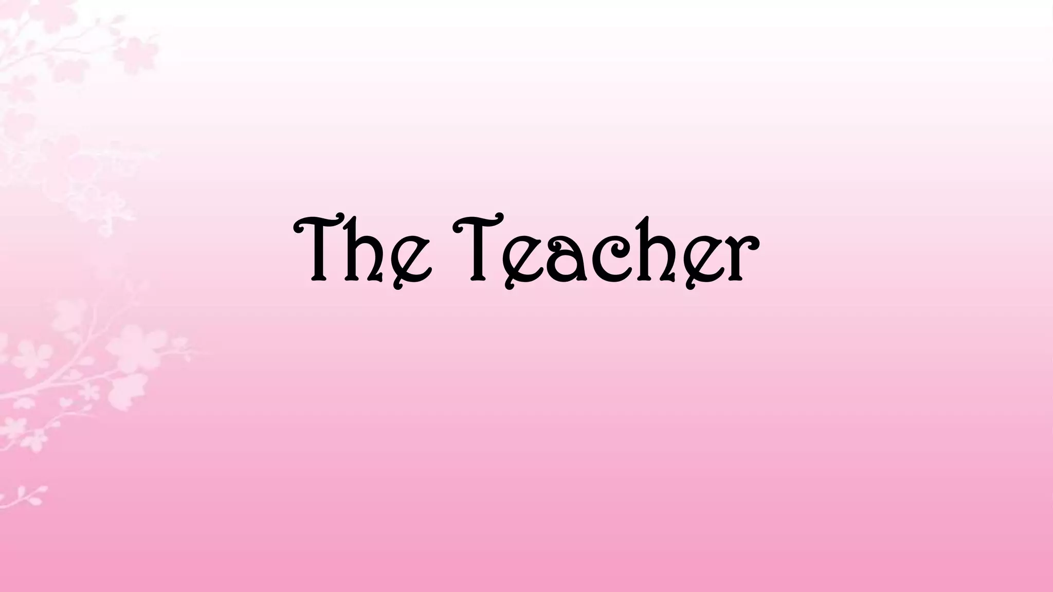 The elements of teaching and learning | PPTX