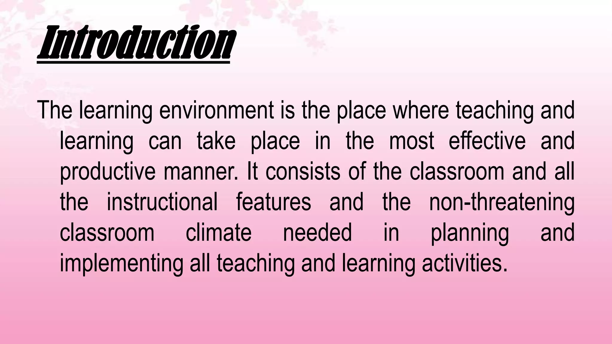 The elements of teaching and learning | PPTX