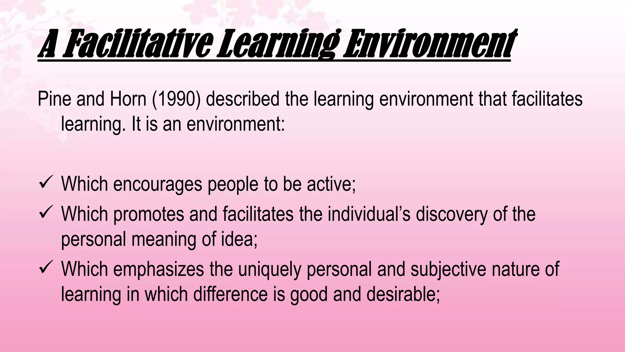 The elements of teaching and learning | PPTX