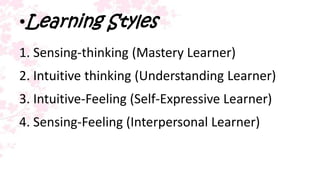 The elements of teaching and learning | PPTX