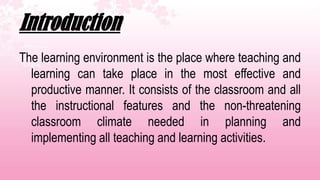 The elements of teaching and learning | PPTX