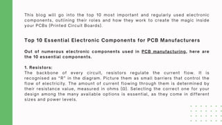 The Elements of Your PCBs A Comprehensive Guide to 10 Most Popular ...
