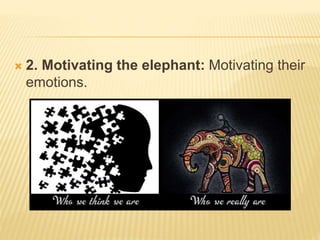 The elephant the rider and the path - How to make change stick | PPTX
