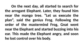 The Elephnat and the Sparrows A SHORT STORY.pptx