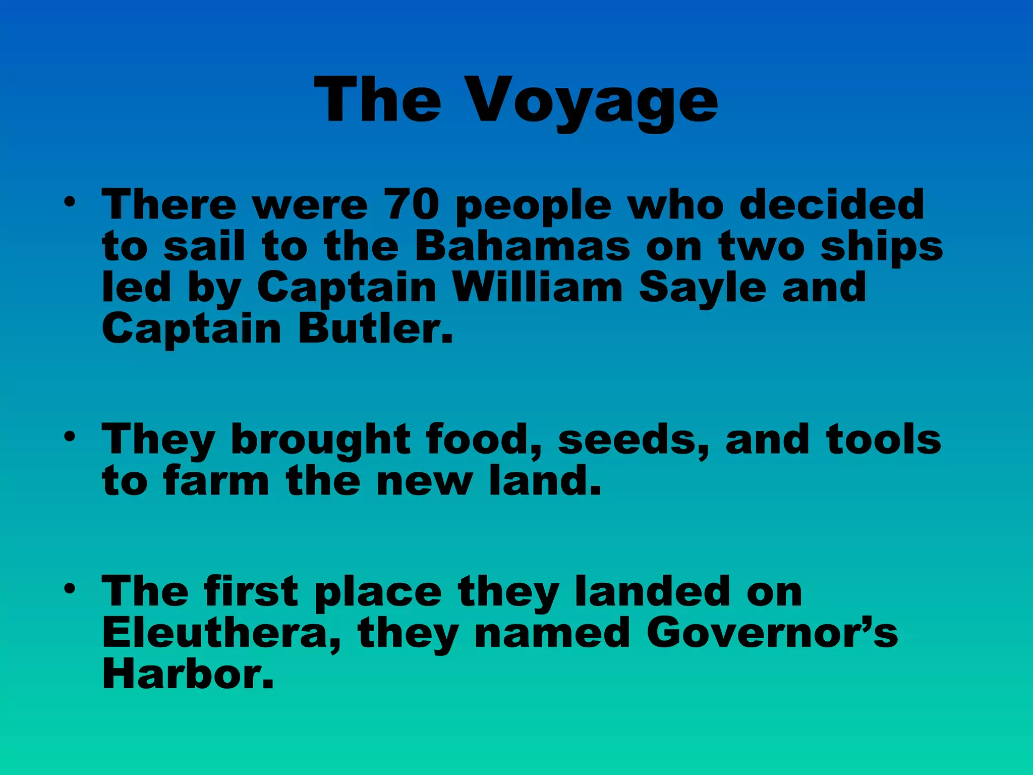 The Eleutheran Adventurers | PPT