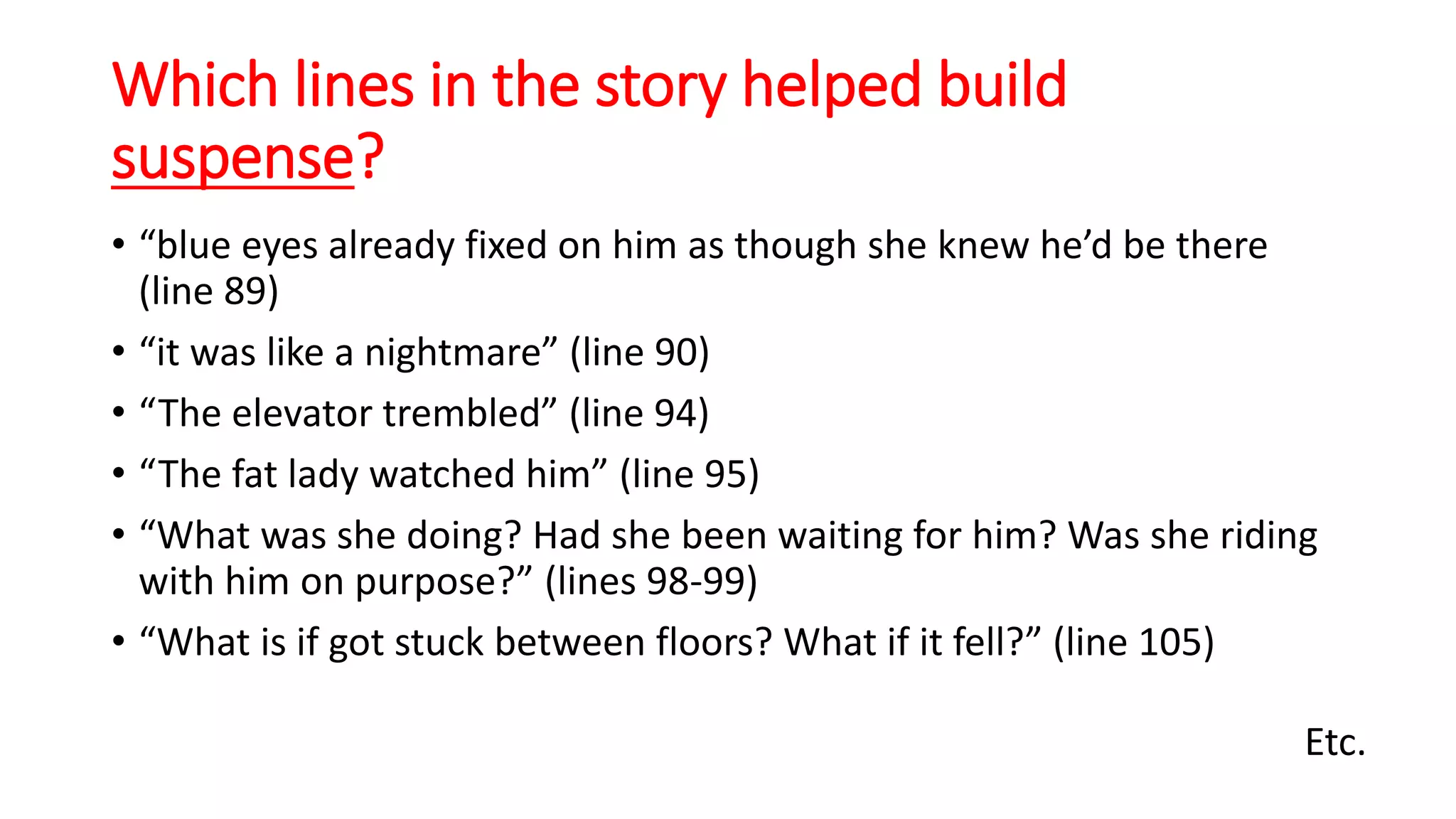 The elevator analysis | PPSX