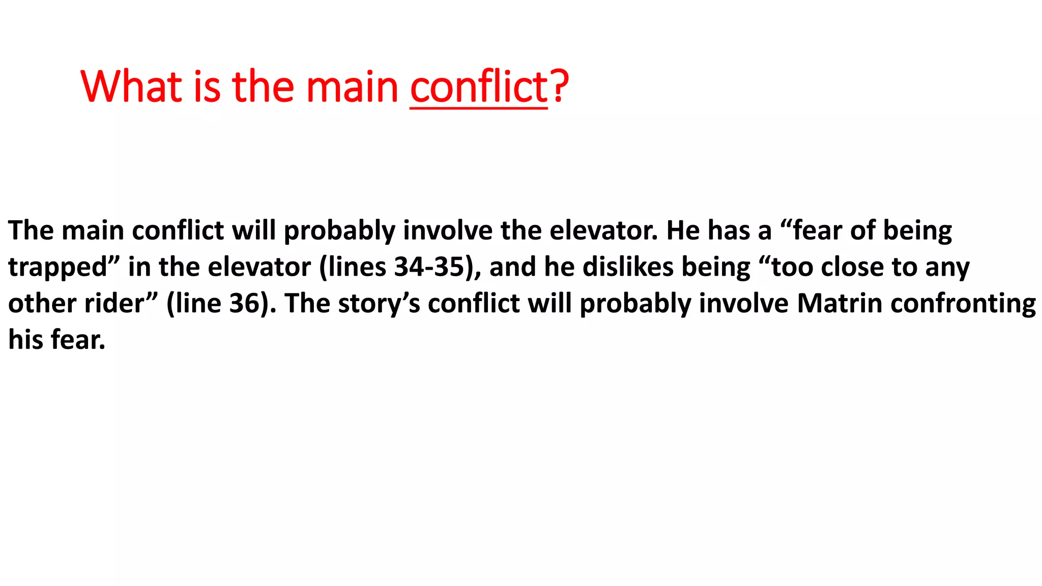 The elevator analysis | PPT