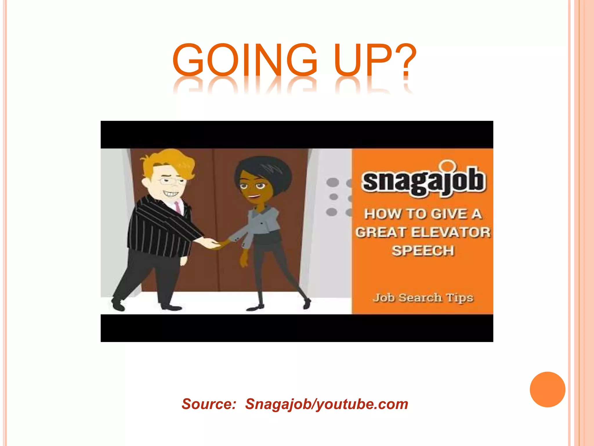 The elevator speech | PPT