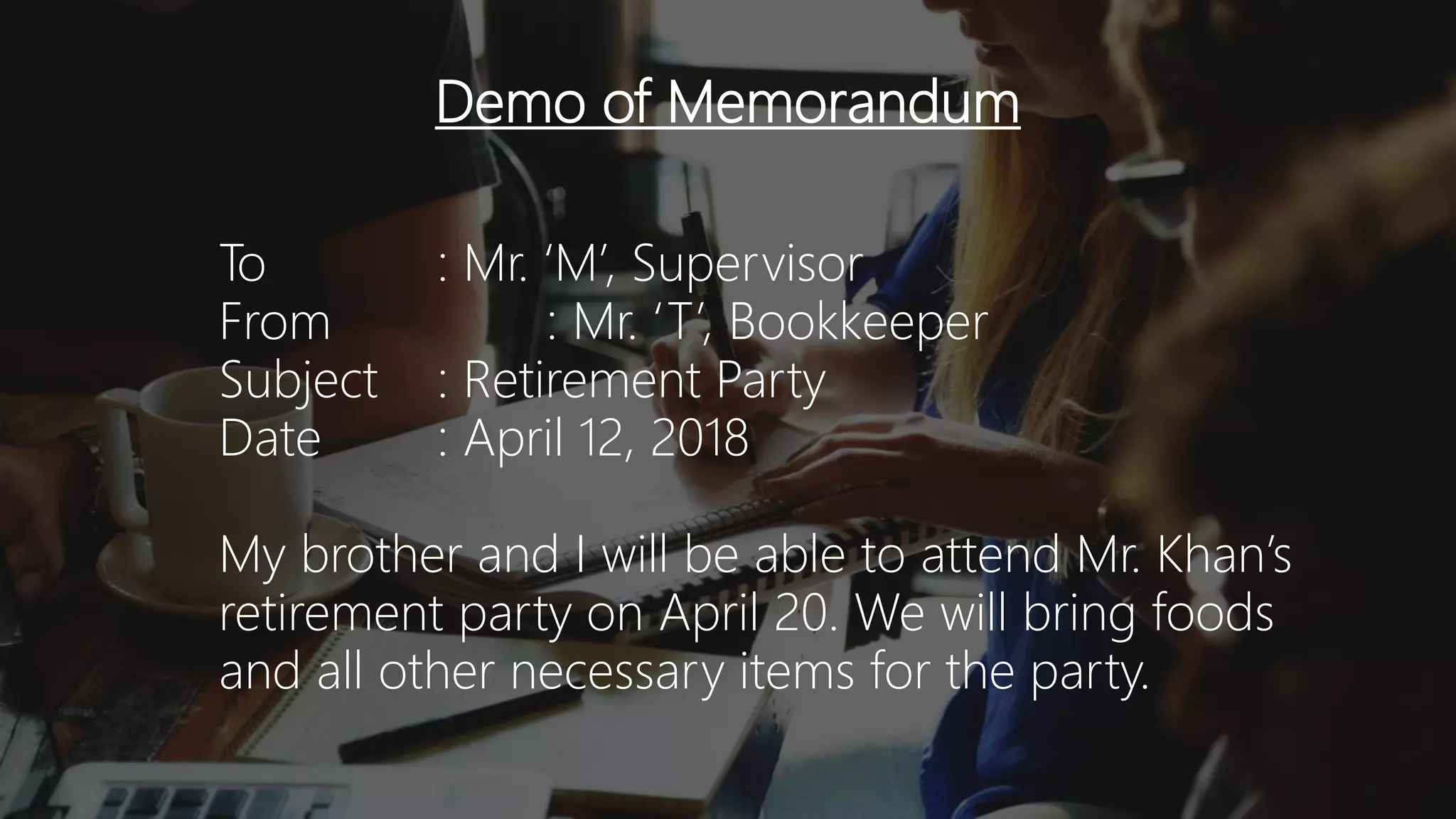 Office Memo, Circular, Orders, Notes | PPTX